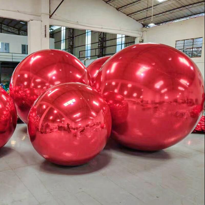 Red Concert Giant Reflecting Mirror Ball - China Event Inflatables ...